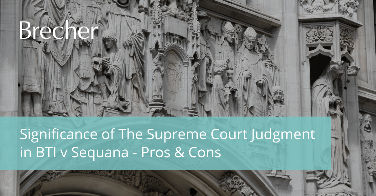 Significance of The Supreme Court Judgment in BTI v Sequana - Pros ...